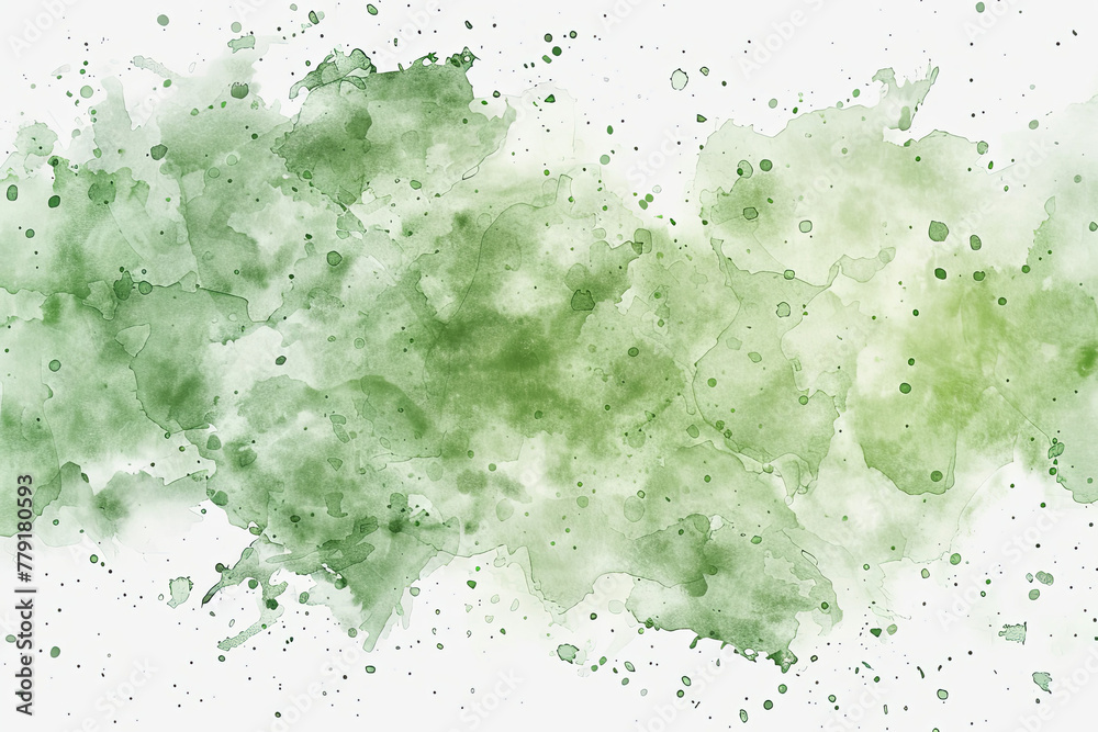Subtle pastel green watercolor splash with transparency, ideal for ...