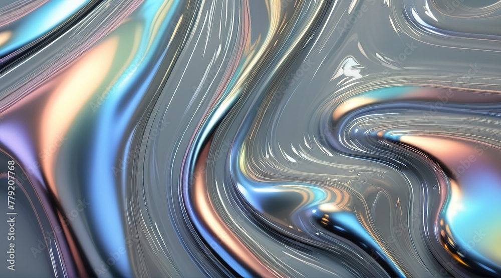 Liquid metallic texture, backdrop for web promotion. Close up texture ...