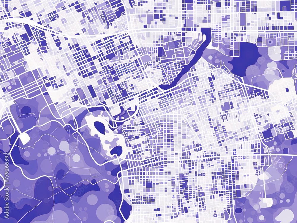 Purple and white pattern with a Purple background map lines sigths and ...