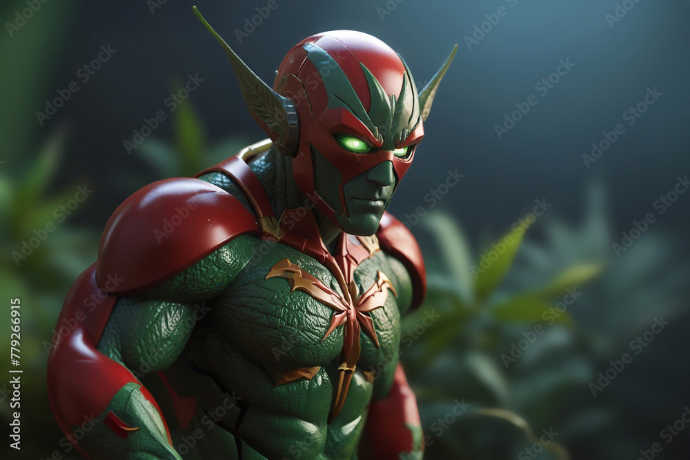 New age marijuana man super hero victory concept. night scene ...