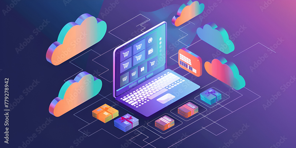 Isometric Data Center with Device Network , Modern Data Center and ...