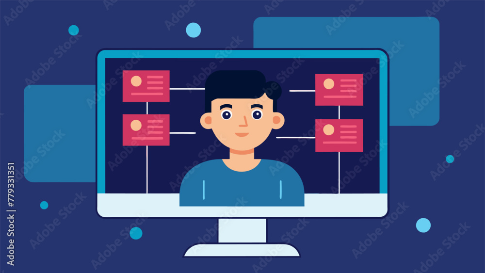 Zoomedin image of a data scientists computer screen showcasing a ... Zoomedin image of a data scientists computer screen showcasing a ...