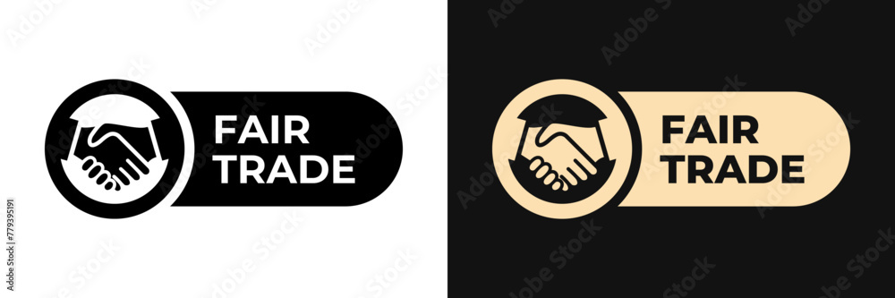 Premium Fair Trade label vector design for your company. Business ...