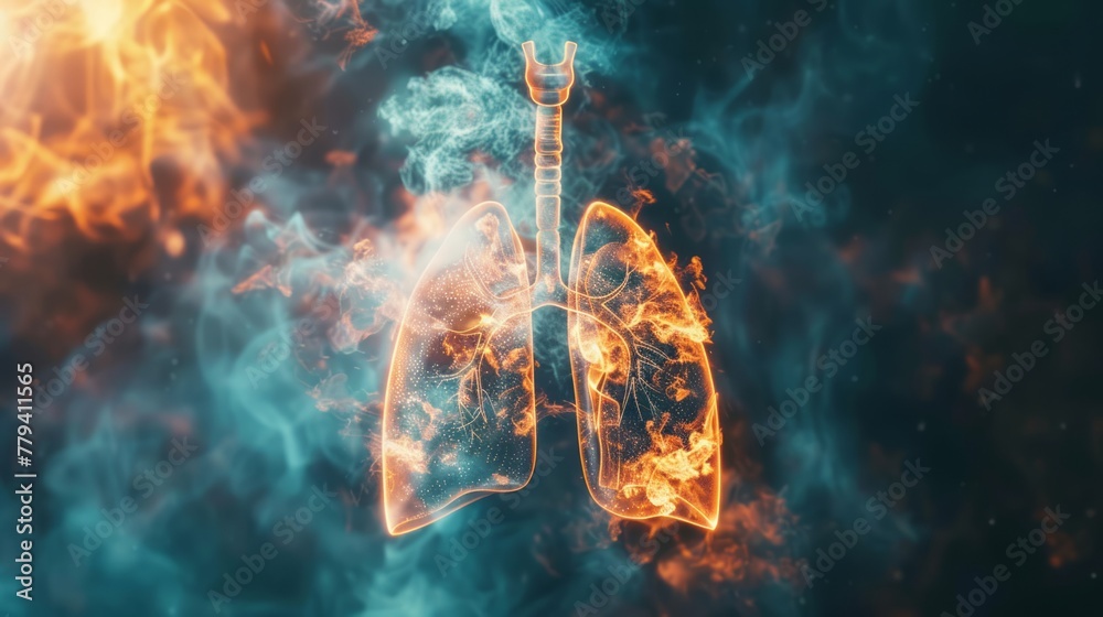 Asthma, Chronic condition that affects the airways in the lung. The ...
