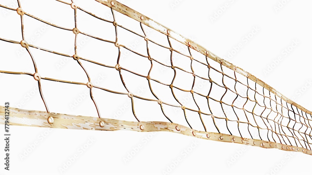 Volleyball net clipart anchored in the sand Stock Illustration | Adobe ...