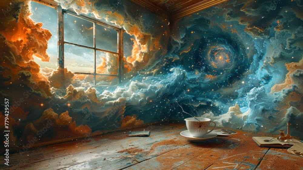 Dreamscape Abstract Landscapes: Portals to Boundless Imagination Stock ...