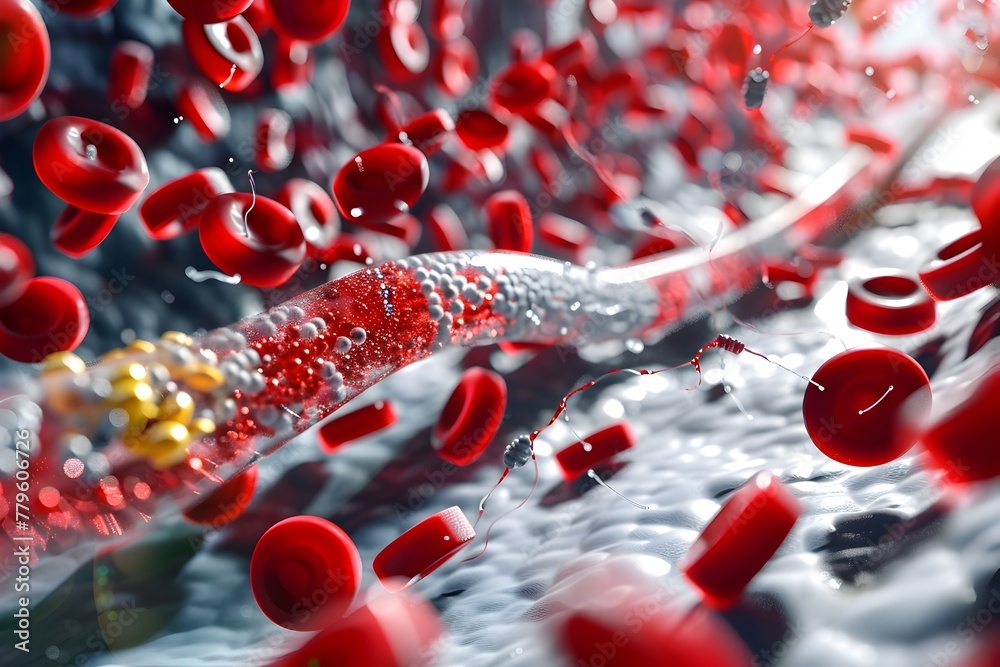 HbA1c Molecule in Bloodstream: A Comprehensive 3D Diagram for Clear ...