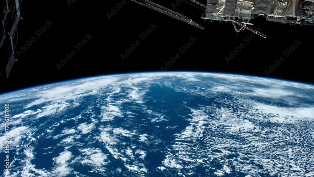 Earth from space. Time lapse of over the Earth seen from the ...