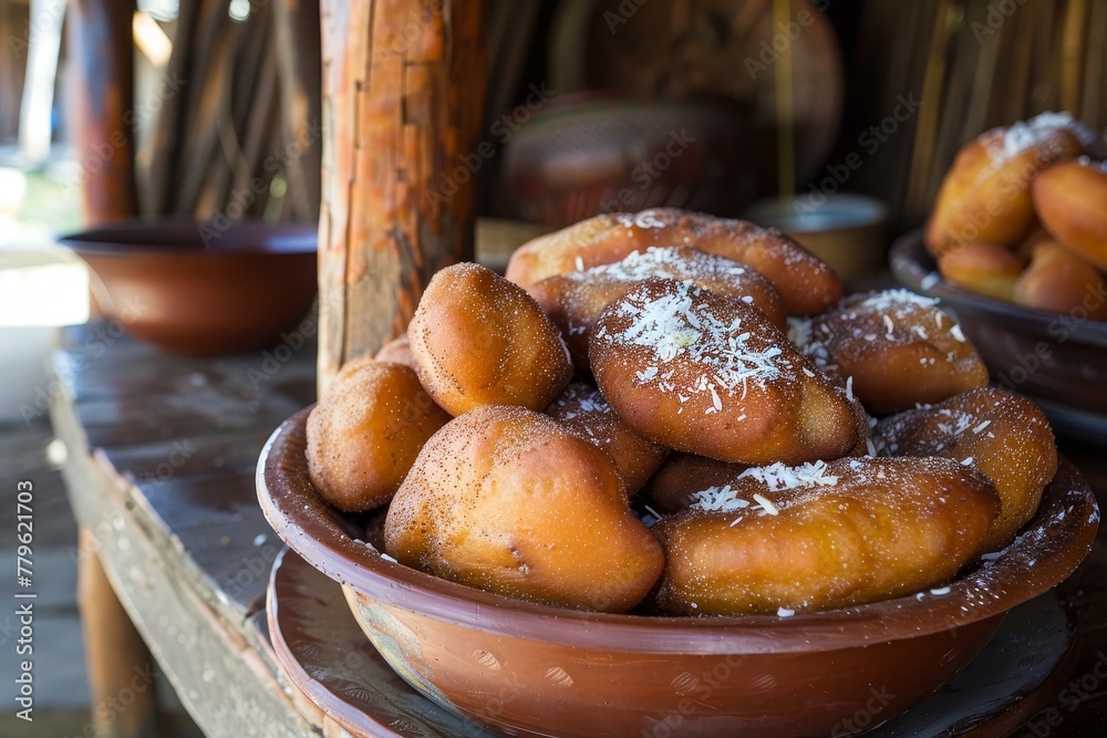 Mandazi is a sweet East African street food made with coconut milk ...