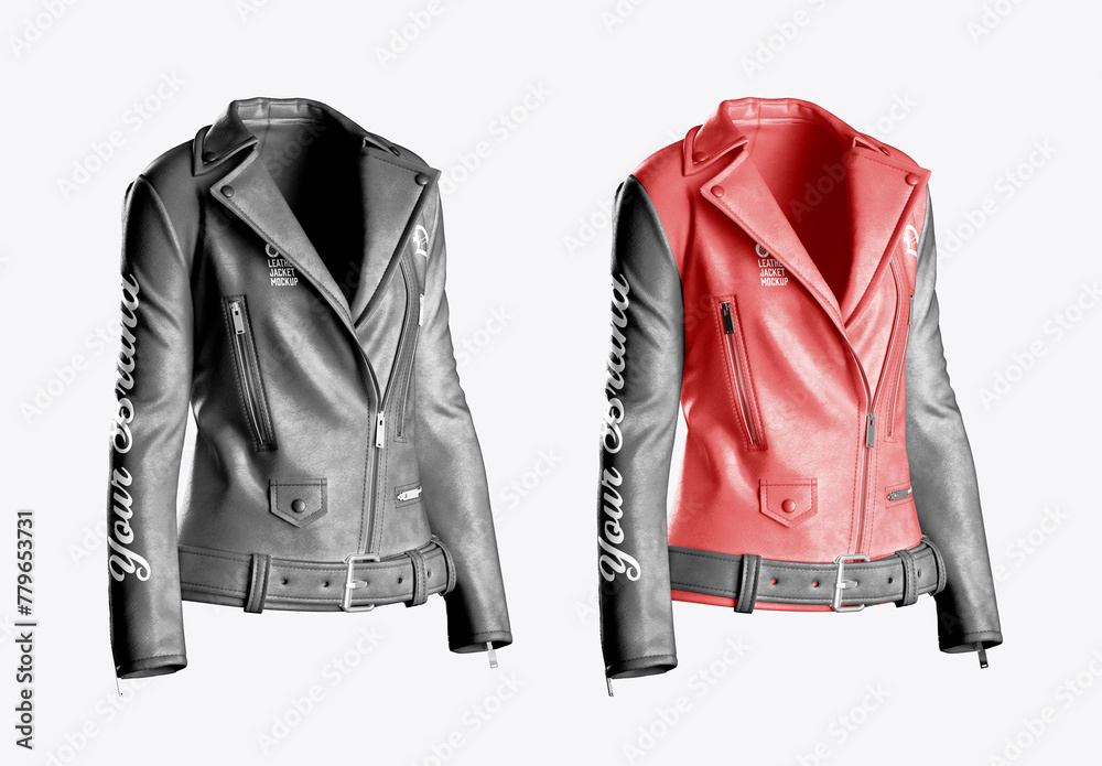 Leather Jacket Mockup Stock Template | Adobe Stock
