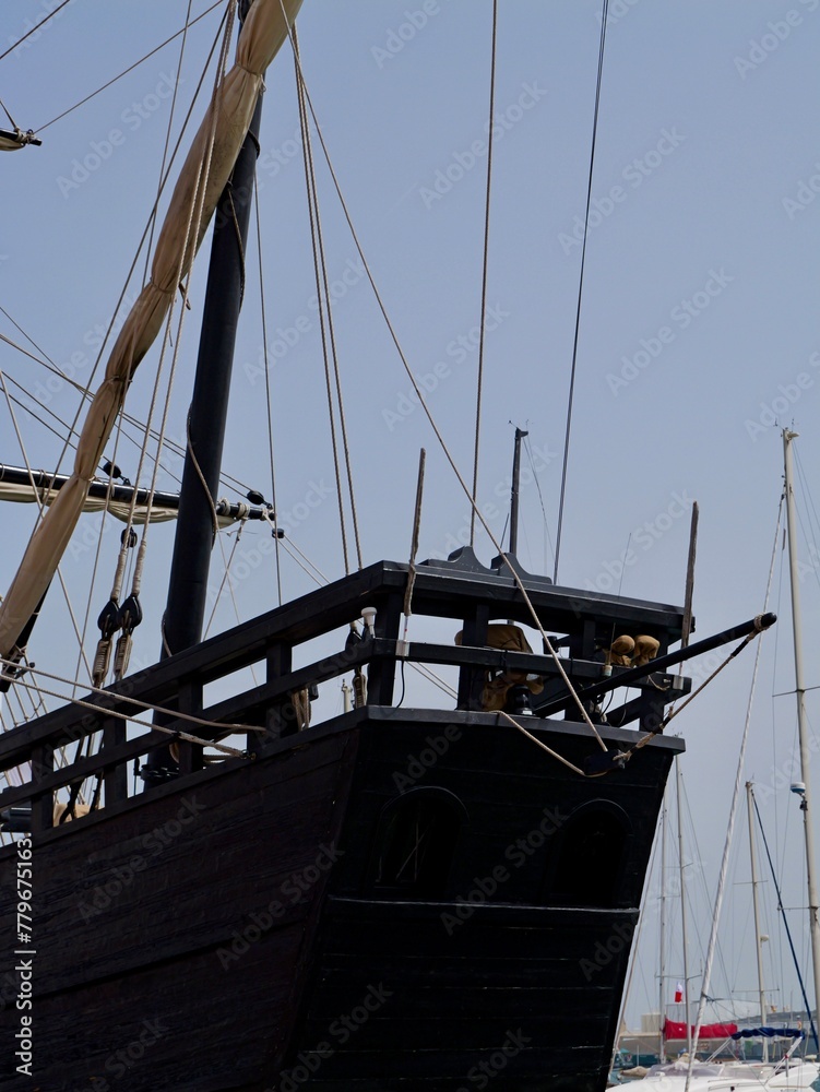 Replica of the Victoria or Nao Victoria ("Victory"). The carrack ...