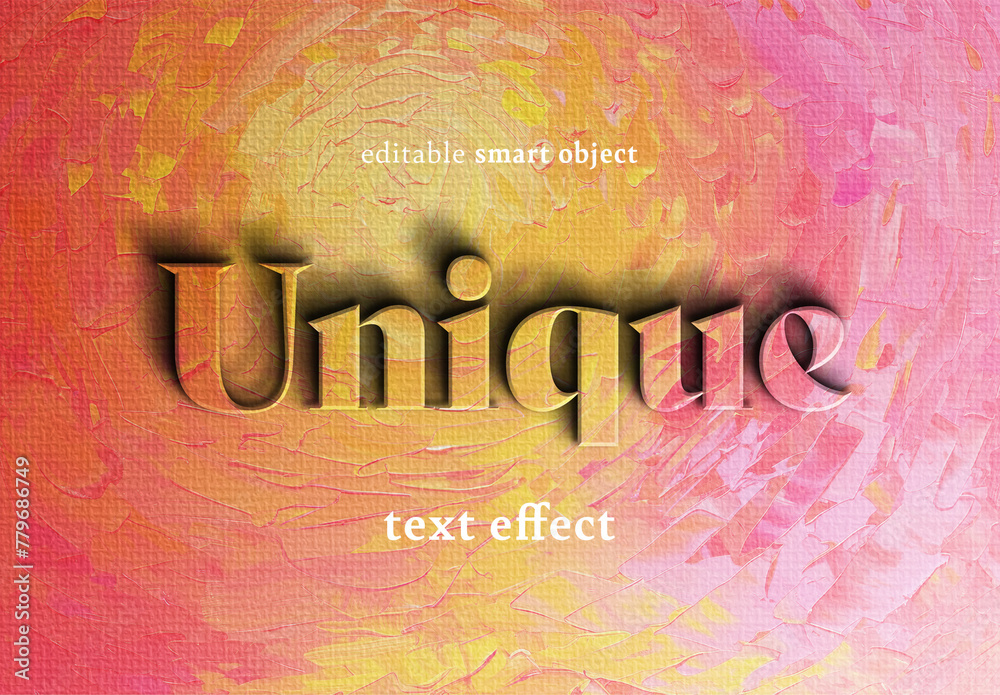 Creative Bevel Text Effect. Some Elements are Ai Generated Stock ...