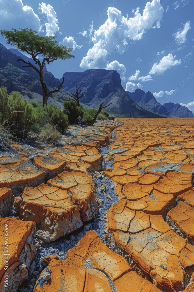 Witness the stark transformation in landscapes from vibrant greenery to ...