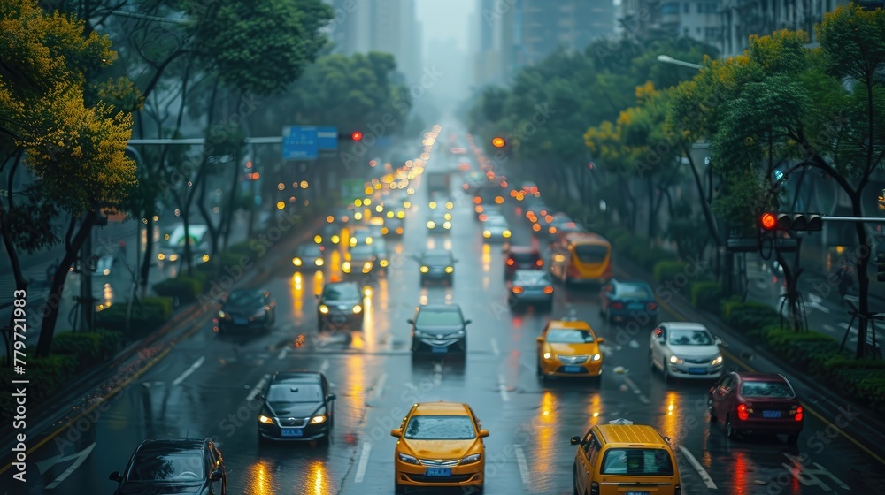 ภาพประกอบสต็อก Against the backdrop of urban pollution, images of eco ...