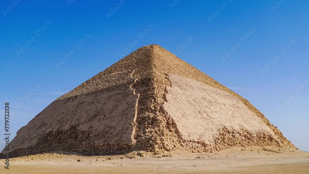 The Bent Pyramid is an ancient Egyptian pyramid located at the royal ...