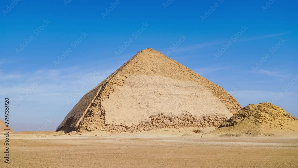 The Bent Pyramid is an ancient Egyptian pyramid located at the royal ...