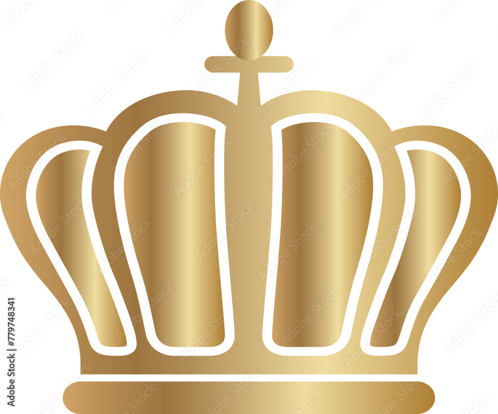 Crown icon set. Crown sign collection. Vector illustration. line crown ...