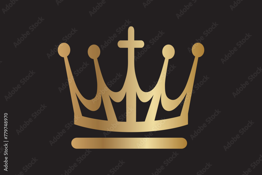 Crown icon set. Crown sign collection. Vector illustration. line crown ...