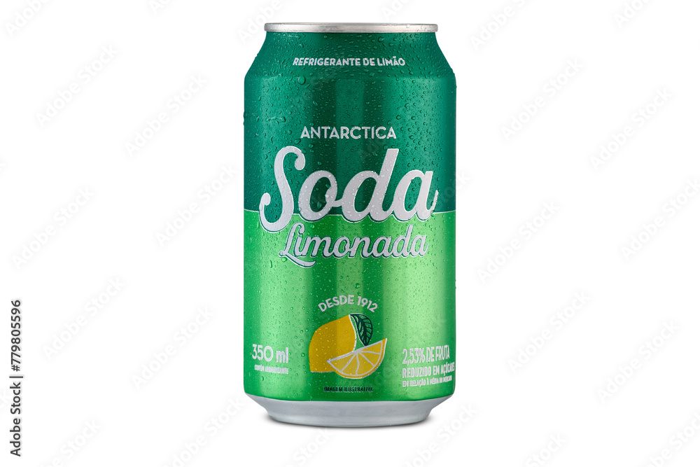 SÃO PAULO - BRAZIL, APRIL 07, 2024 , SODA LIMONADA ANTARCTICA ...