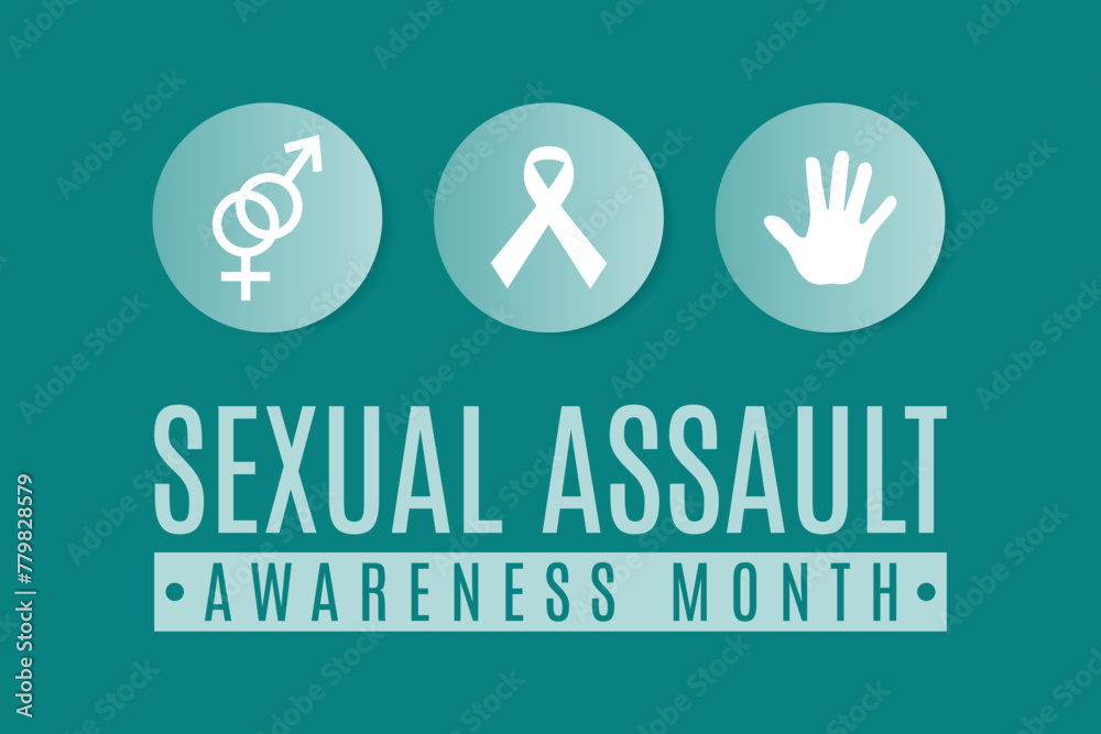 Concept design for Sexual Assault Awareness Month in April, an annual ...