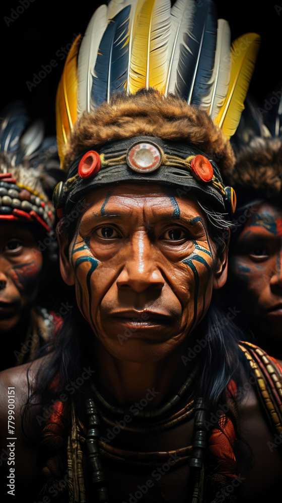 The portraits of indigenous tribes in the Amazon rainforest capture ...