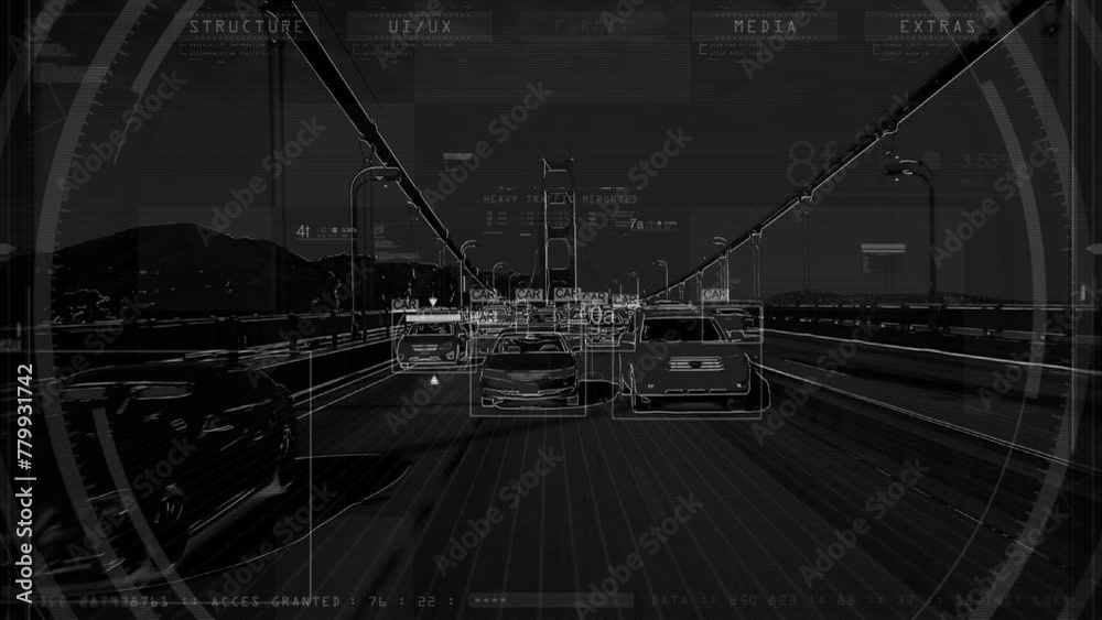 Wired City Street with Traffic. Technology Interface Surveillance and ... Wired City Street with Traffic. Technology Interface Surveillance and ...