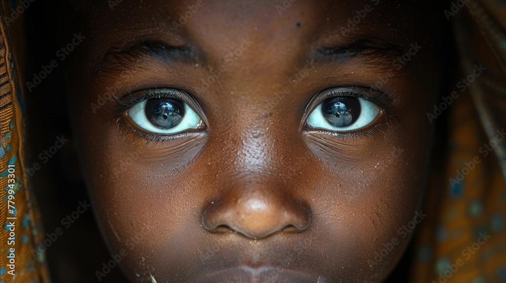 portrait photography, eyes of a 10 year old Nigerian boy looking ...