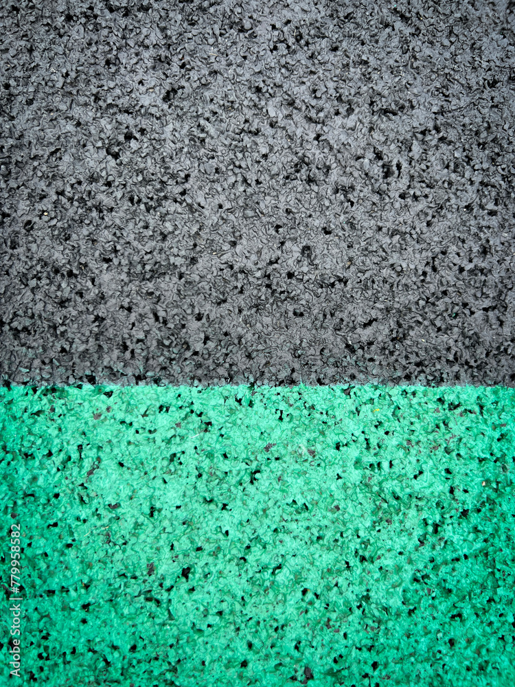 Track and Field Surface Close-Up. Overhead views of a textured rubber ...