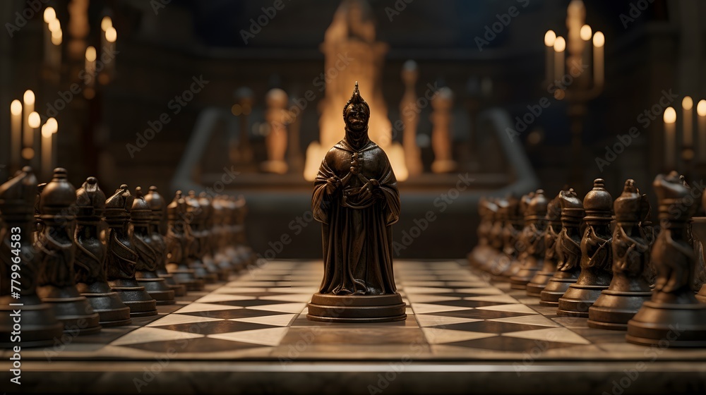 Imagine a crismis-themed chess tournament with AI-generated chess ...