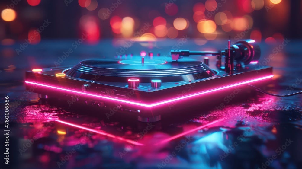 Capture a 3D render of a holographic gaming console, softly lit with ...