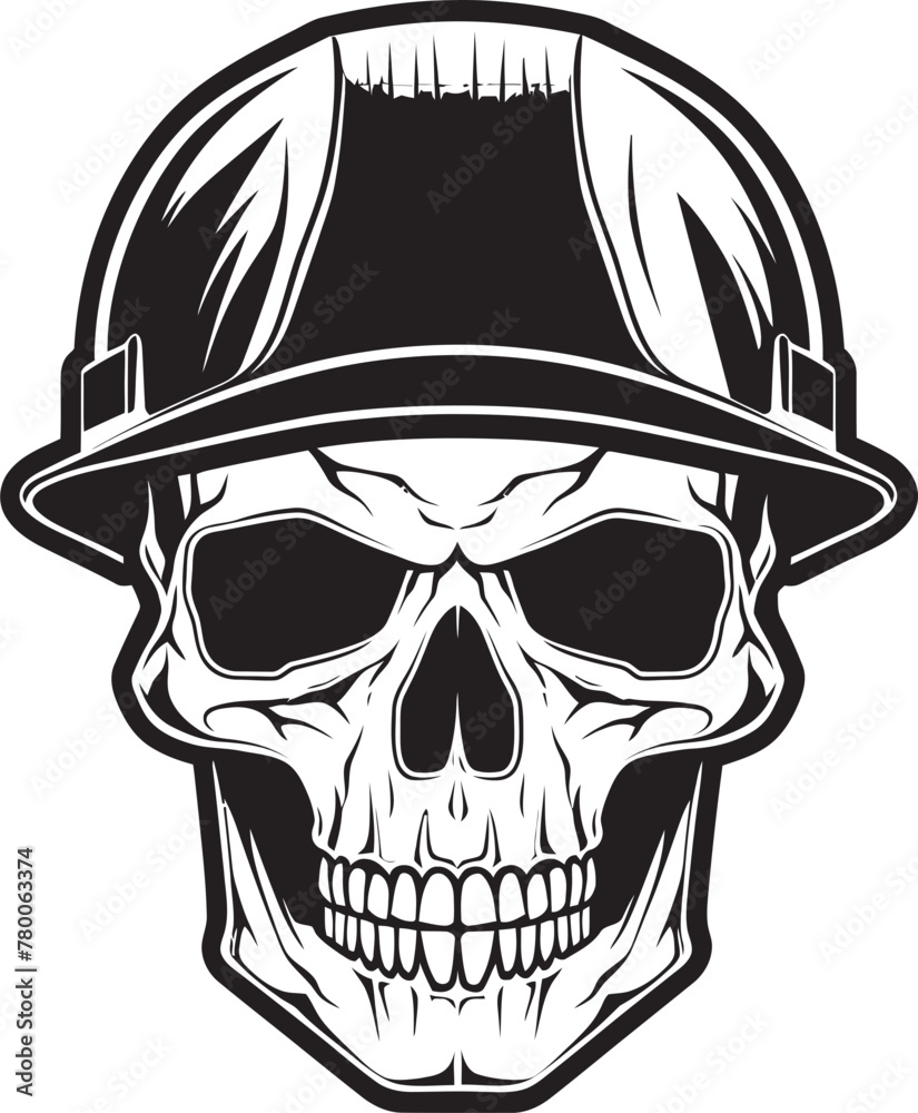 Skull Foreman: Vector Logo Design for Construction Workers Hard Hat ...