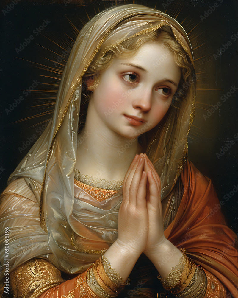 Our Lady Virgin Mary Mother Of Jesus Madonna Stock Illustration Adobe Stock