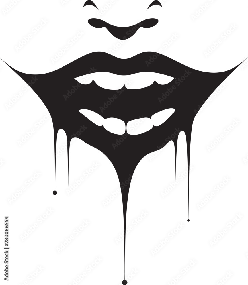 Enigmatic Elegance: Vector Logo of Tempting Vampire Face Sinister ...
