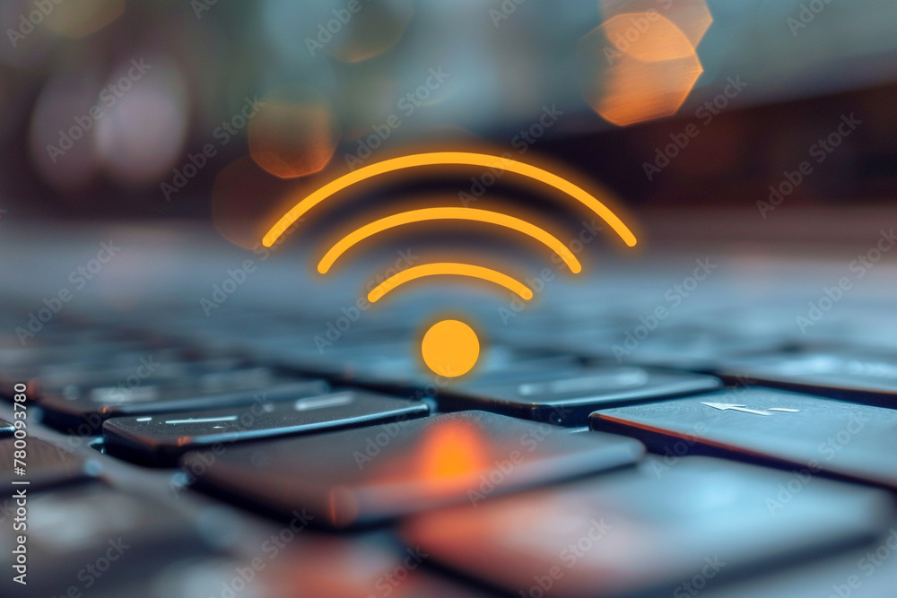Wi-fi networking Internet connection symbol logo, cyber speed hotspot ...
