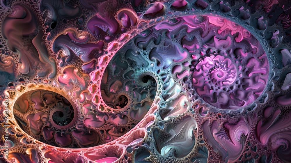 Here's a cool computer-made picture of a fractal. Fractals are patterns ...