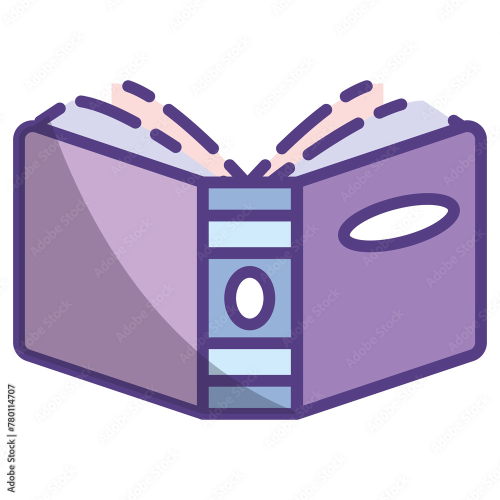 Icono de libro morado pastel colores tiernos,regreso al colegio ...