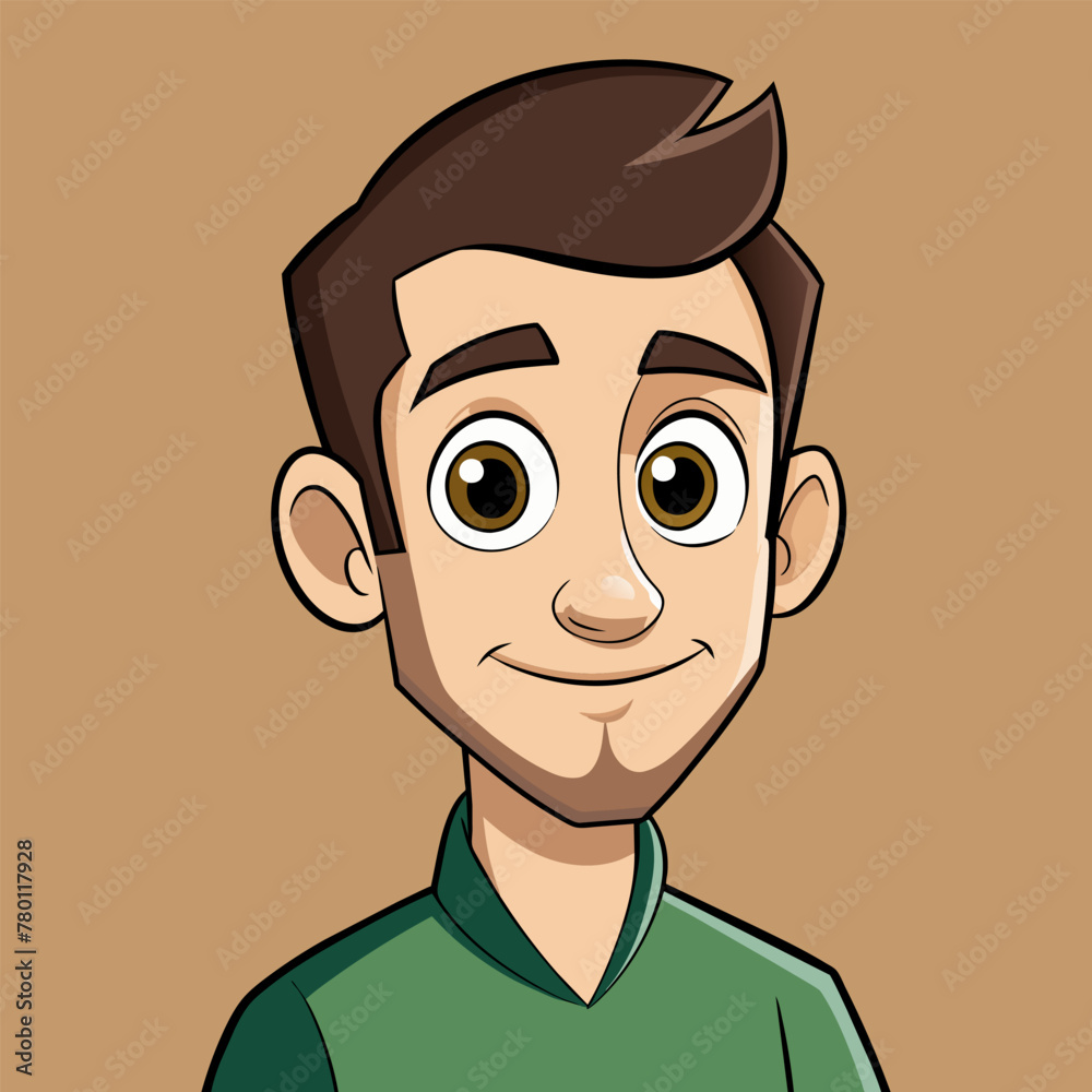 Vetor de Cartoon boy character template illustration animation cartoon ...