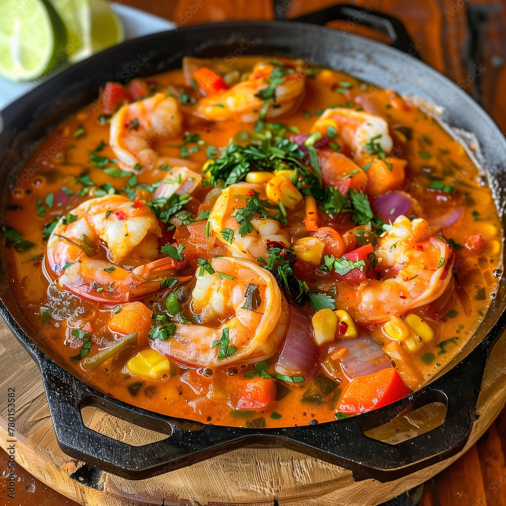 Moqueca de Camarão, a beloved Brazilian delicacy, tantalizes the taste ...