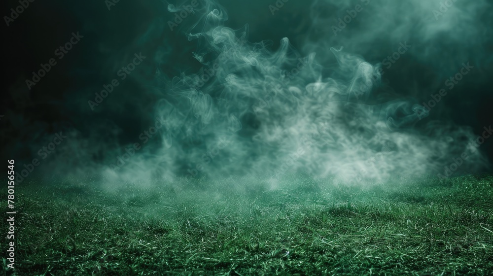 Dark green background smoke, dark ground, black poisonous smell, bad ...