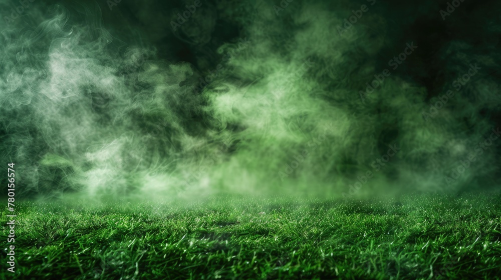 Dark green background smoke, dark ground, black poisonous smell, bad ...
