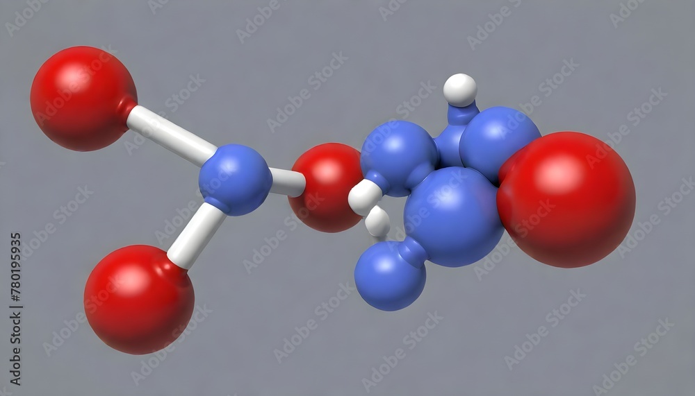 sevoflurane molecule, general anesthetics molecular structure, isolated ...