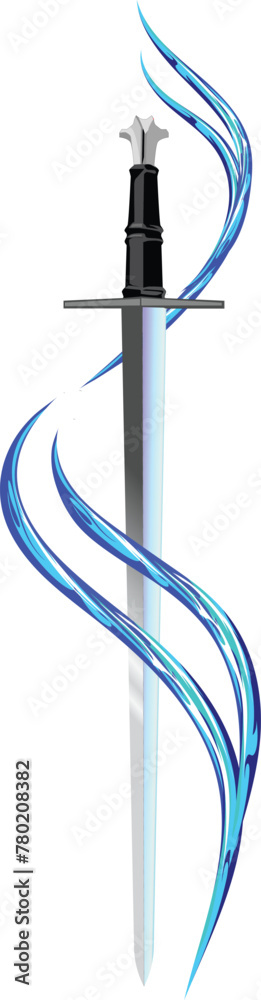 European King Sword Sword Suitable for designs with royal kingdom and ...