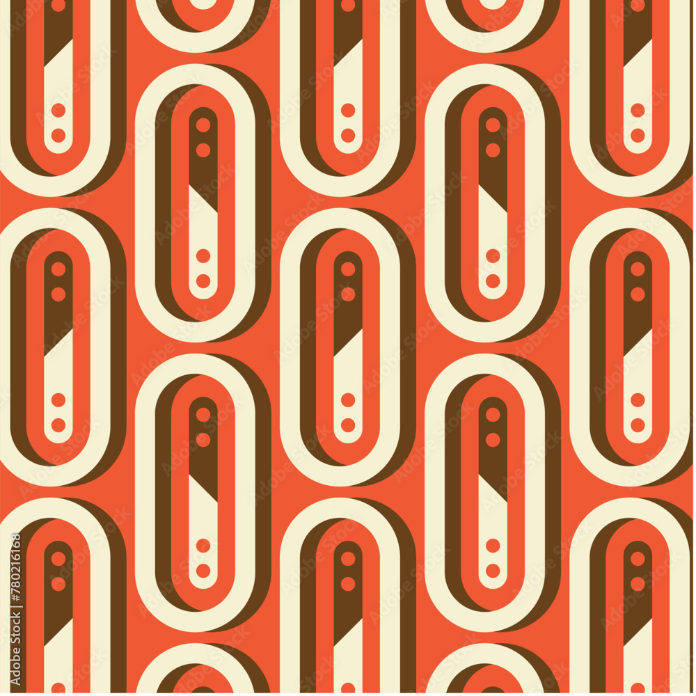 Retro 70s Disco Designs in Fabric, Wallpaper and Textures Stock Vector ...