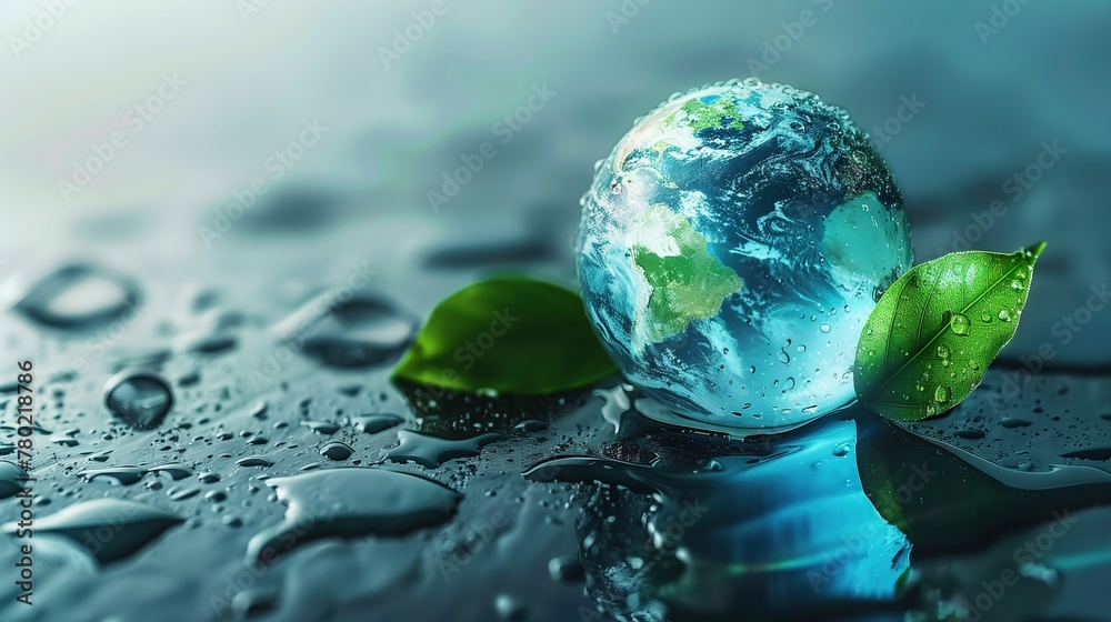 Earth's Fragility: Abstract Globe Evoking Environmental Awareness ...