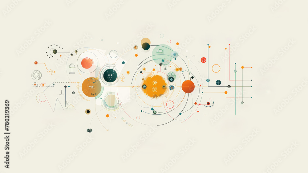 AI learning from feedback loops, represented as a circular process of ...