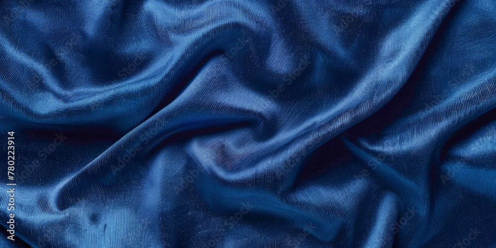 blue velvet fabric texture background, dark blue cloth material for ...