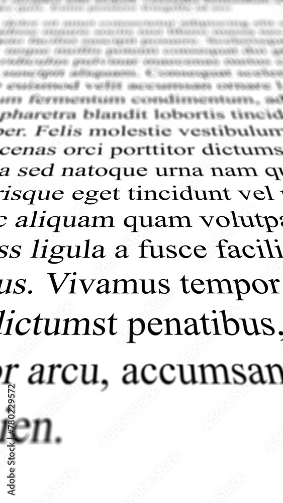 Vertical Angled Text with Blur Effect for Documentary Stock Template ...