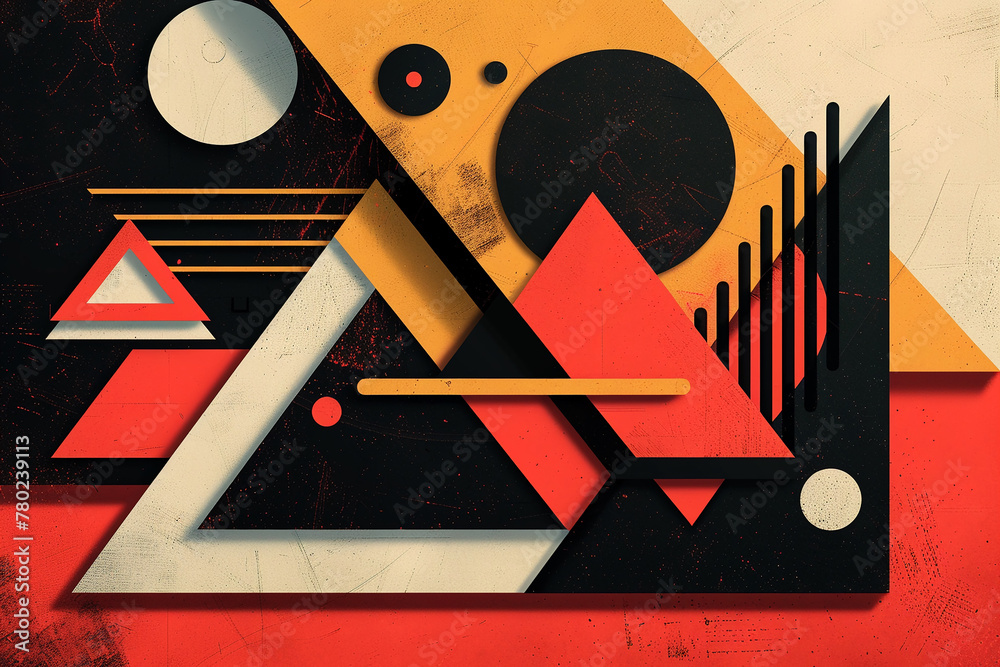 Incorporate geometric shapes into the background design. How can we ...