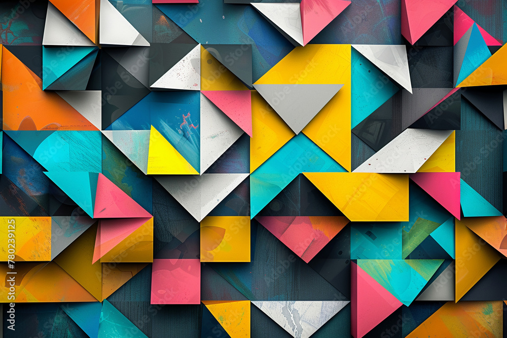 Incorporate geometric shapes into the background design. How can we ...
