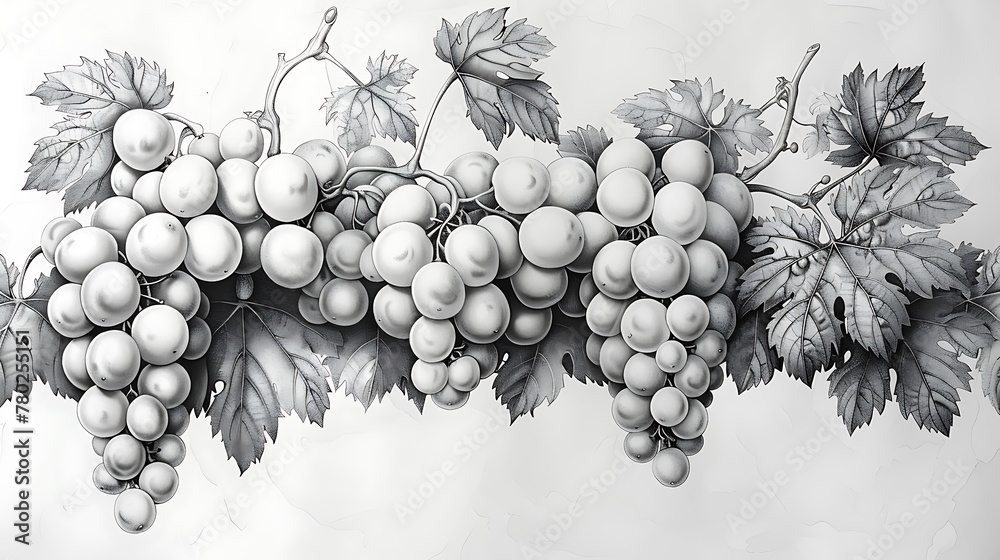 A minimalist line art drawing focusing on the elegant structure of ...